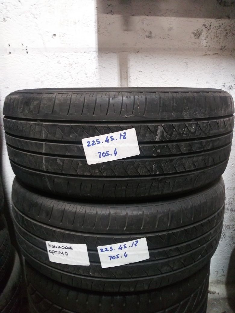 (2) 225/45 R18 Hankook Optimo 225 45 18 Used tires P225/45R18 for Sale ...
