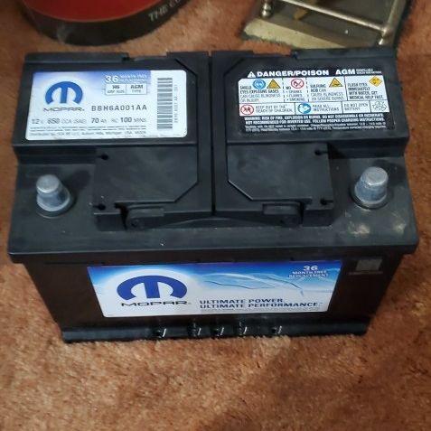 mopar battery bbh6a001aa agm Jeep for Sale in La Palma, CA - OfferUp