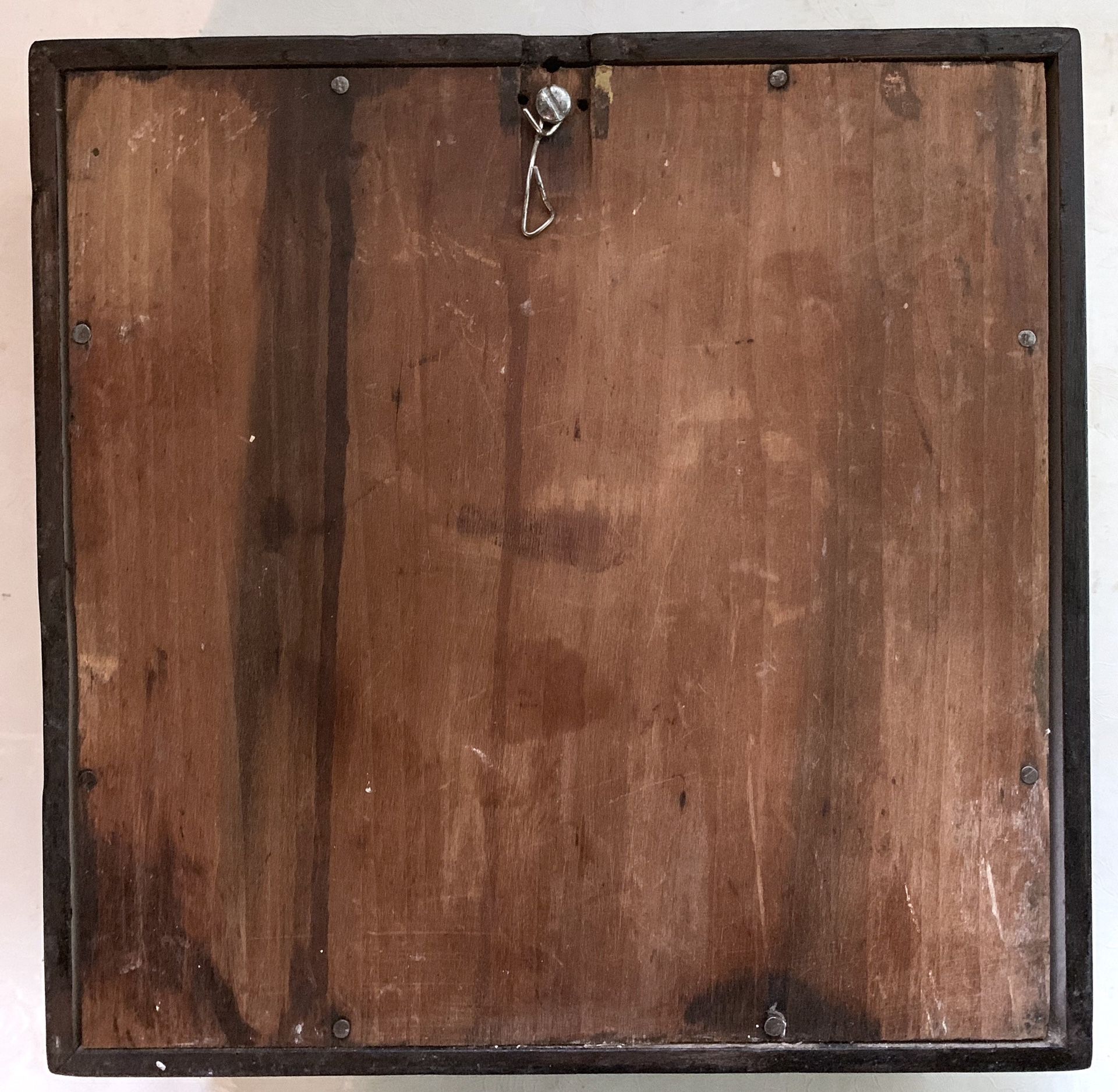 ANTIQUE SETH THOMAS GALLERY CLOCK SQUARE DIAL No 10 MOVEMENT For Sale