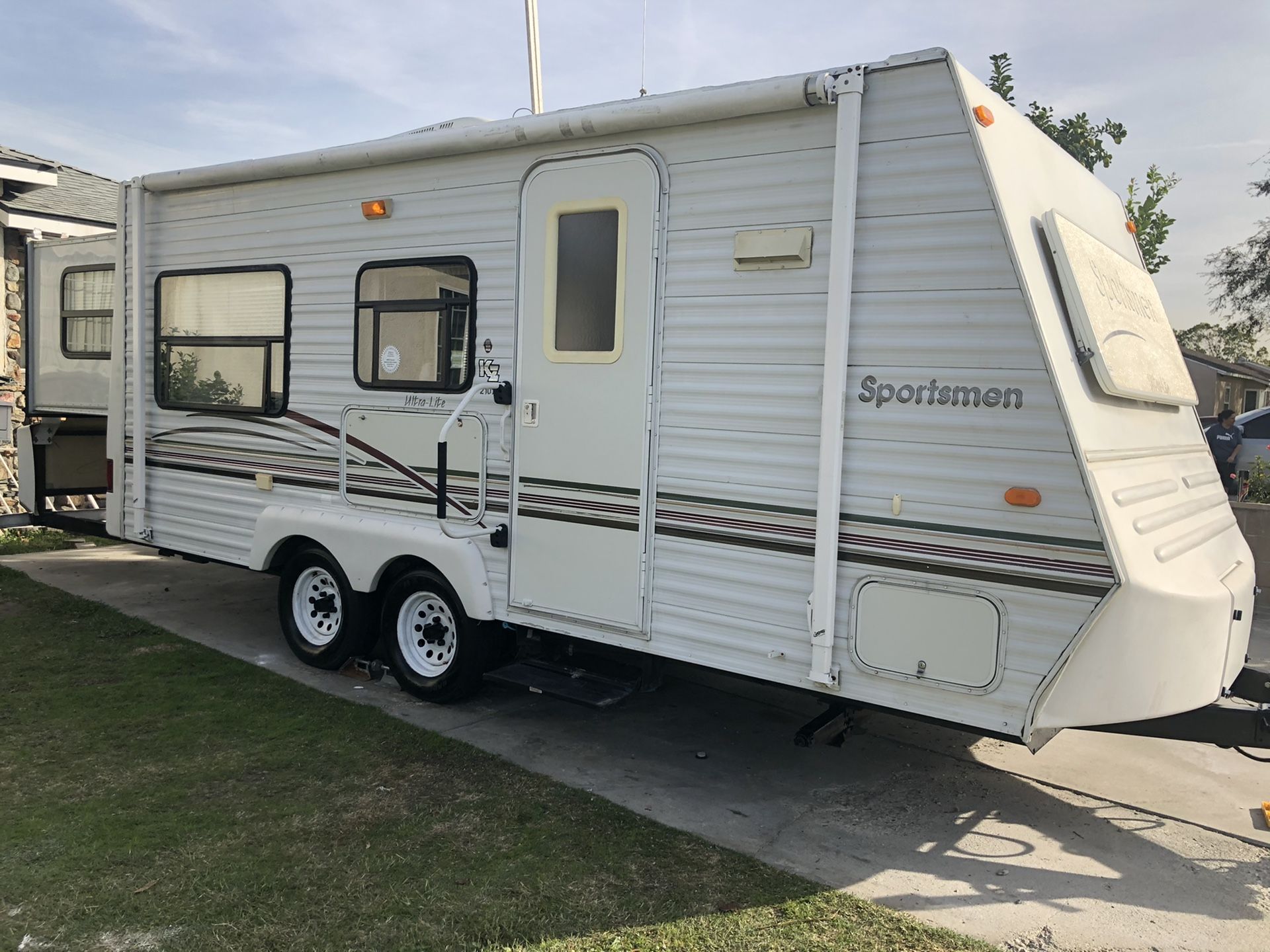 2002 Sportsman Kz 21 Ft Travel Trailer Super Slide Up For Sale In