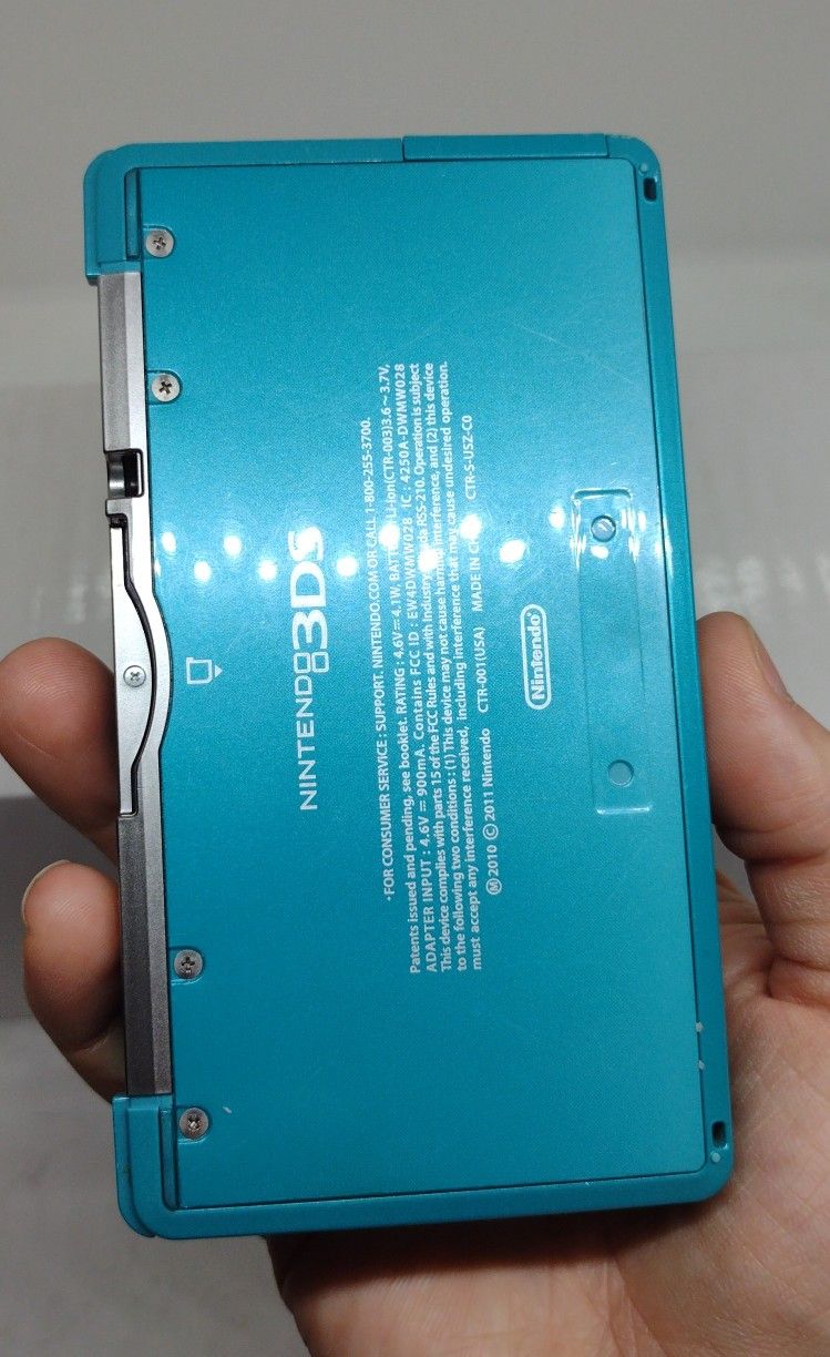 Nintendo 3DS CTR 001 Teal Aqua Console With Charger Works Great! for ...