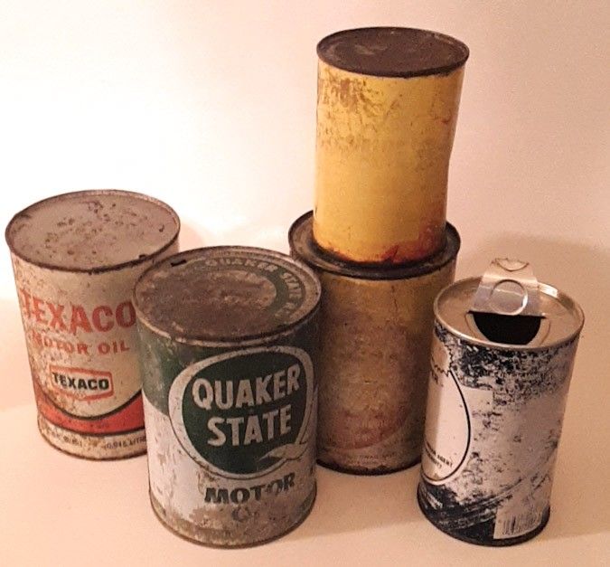 Lot of 5 Vintage Motor Oil Cans, 1950s, 60s, 70s for Sale in Yazoo City ...