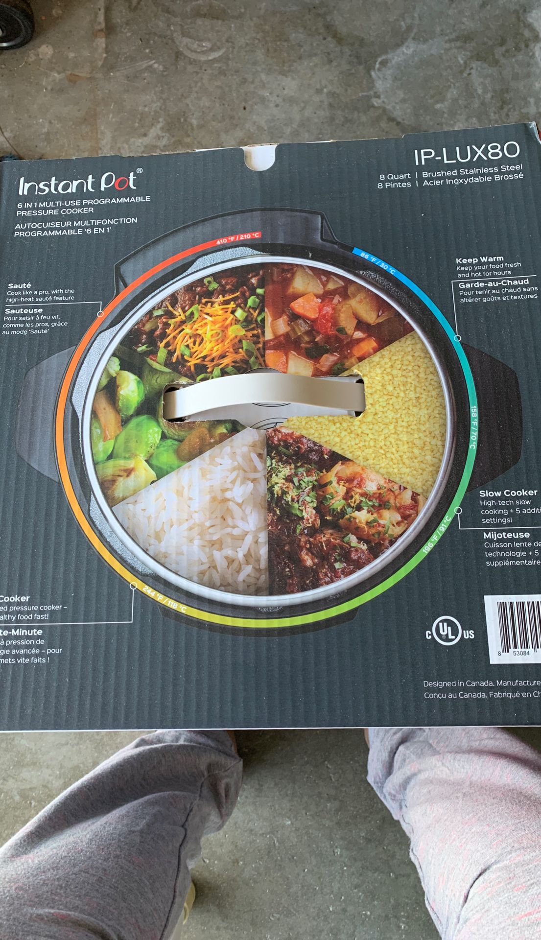 The original InstantPot insta pot 8 quart large size brand new never ...