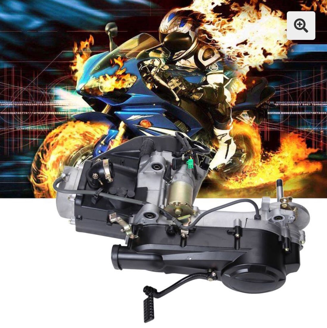 GY6 157QMJ ENGINE Short Case Long Axle ROKETA,TAOTAO,PEACE TPGS-811 ...