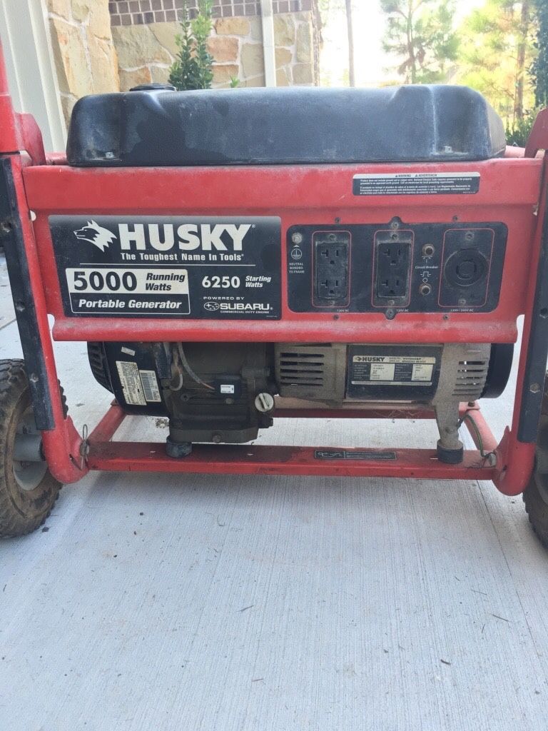 How Many Horsepower Does A Husky 5000 Watt Generator Have