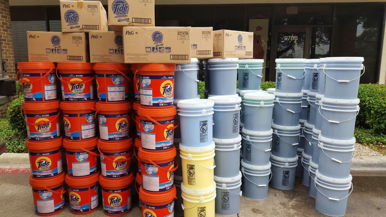 5 gallons buckets of laundry detergent compares to brands such as tide ...