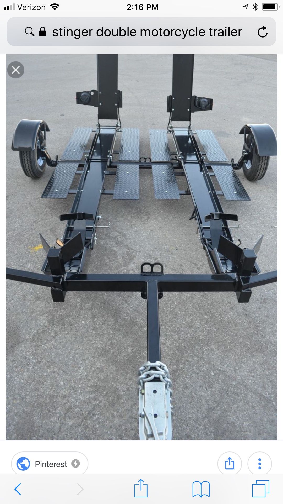 Stinger Folding Double Motorcycle Trailer | Reviewmotors.co